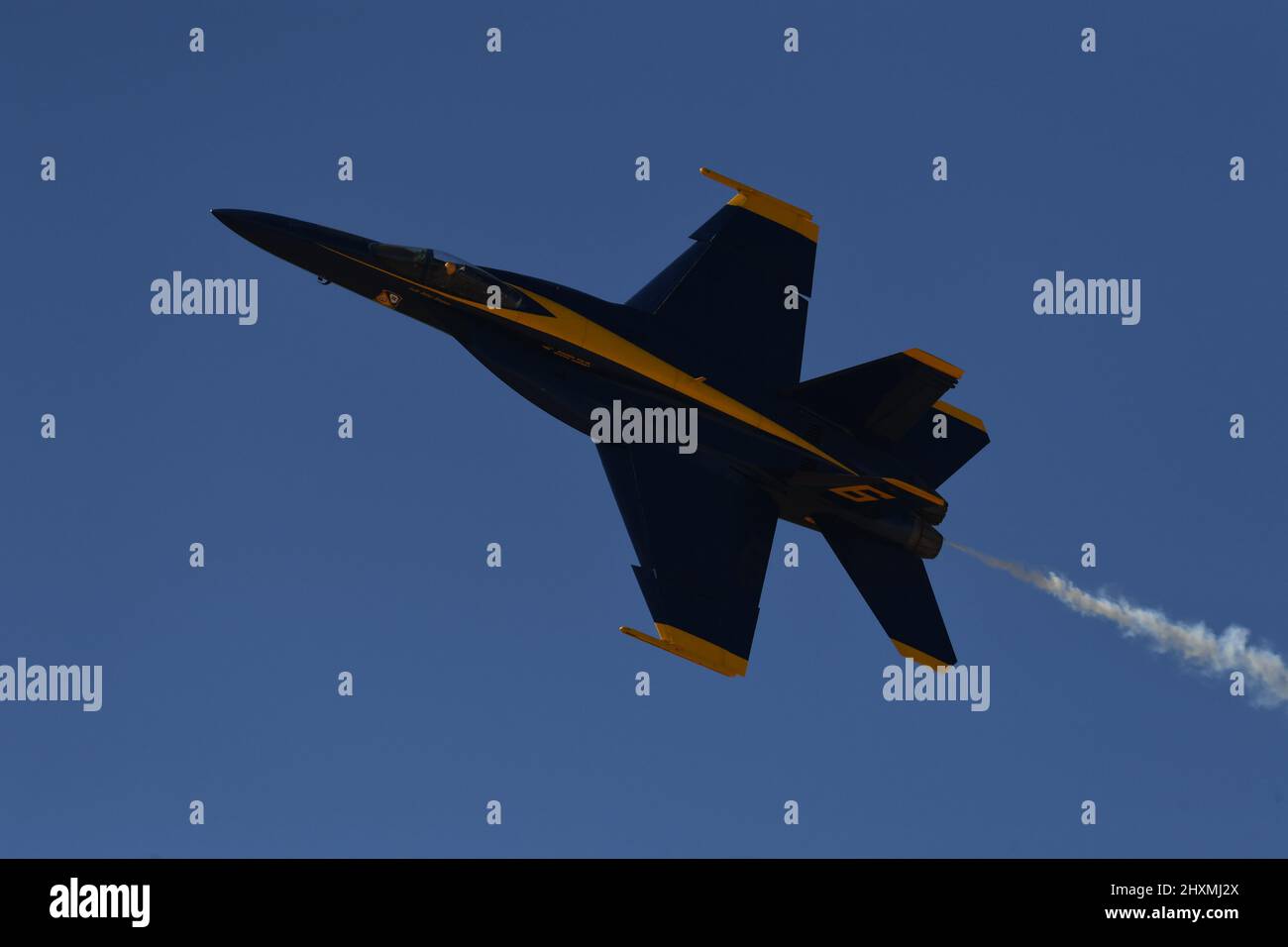 Blue Angels jet in flight Stock Photo - Alamy