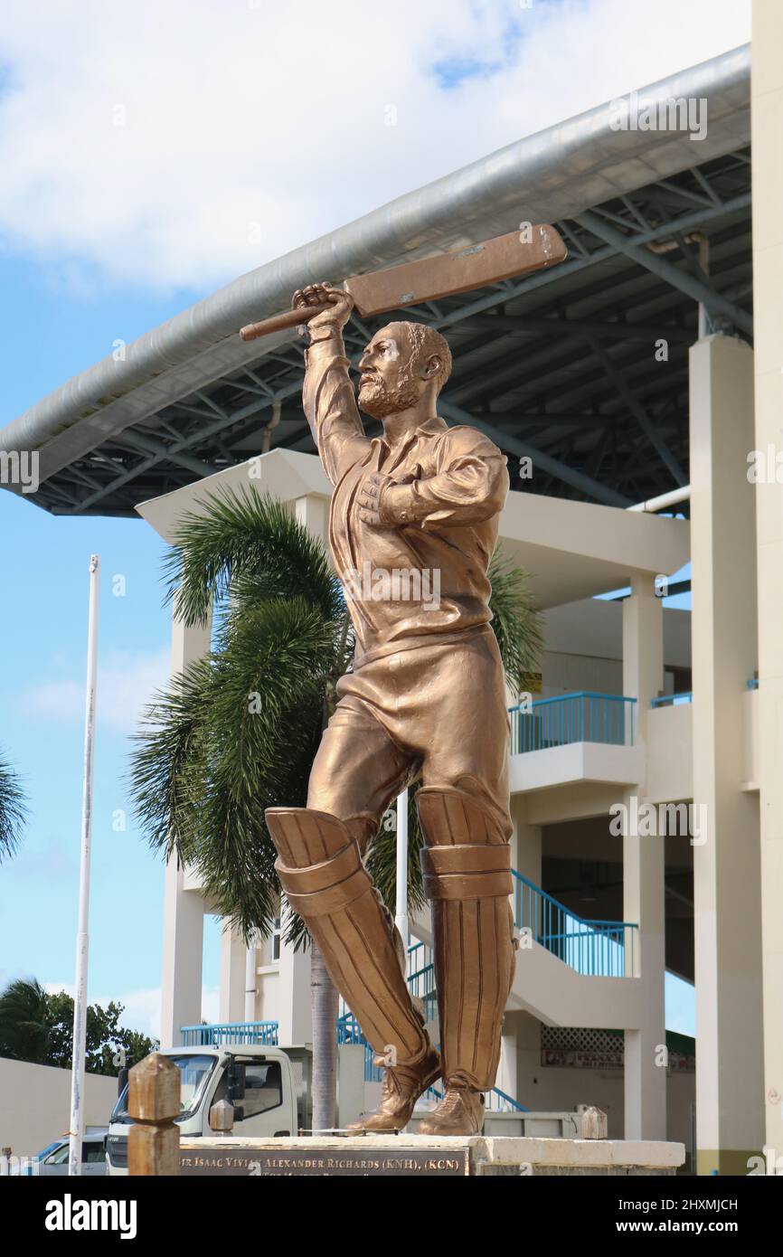 Statue of the West Indian cricketer, Sir Viv Richards outside the ... Statue of the West Indian cricketer, Sir Viv Richards outside the ...