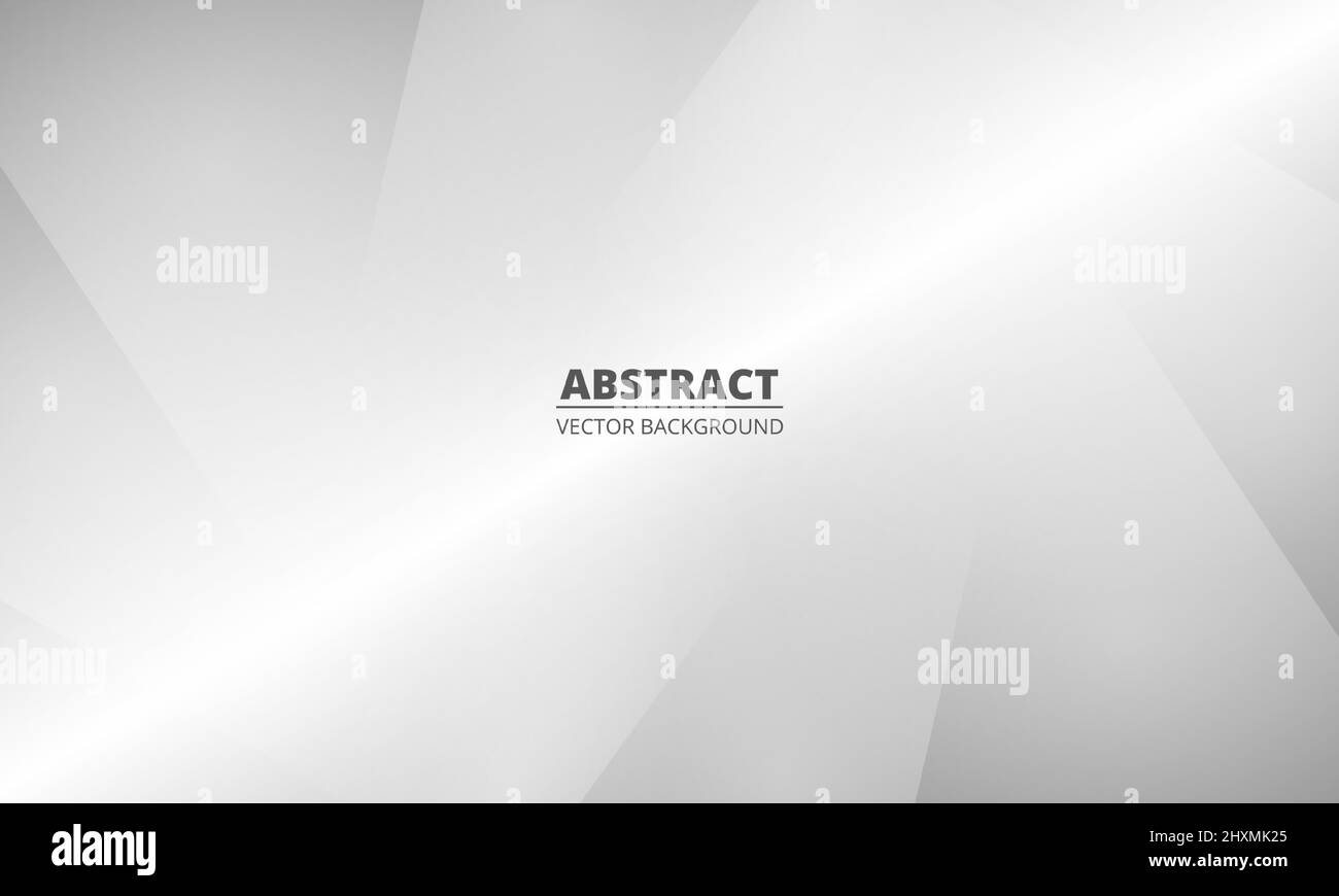 Abstract silver vector background. Modern geometric white and gray ...