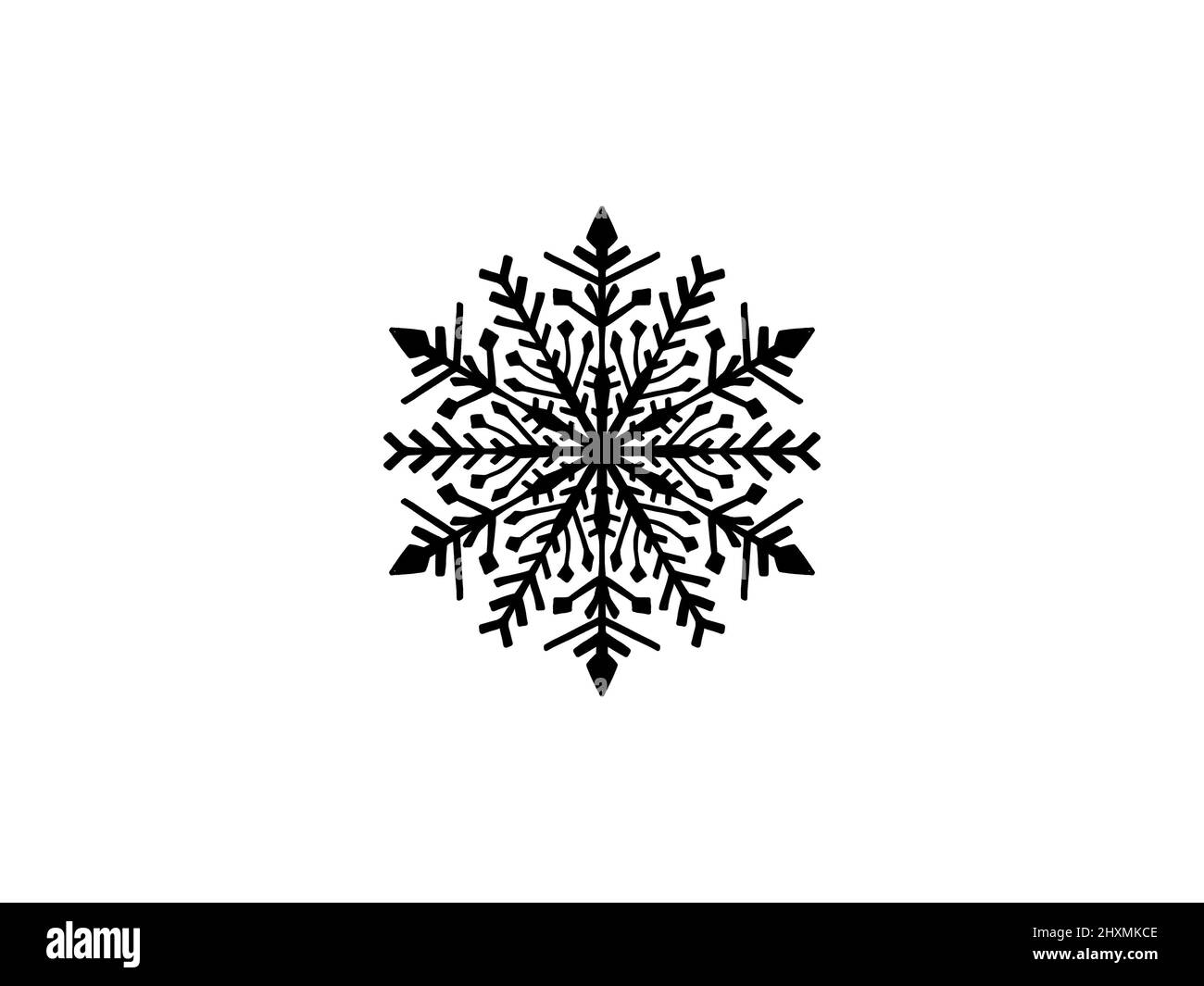 Black Snowflake Icon