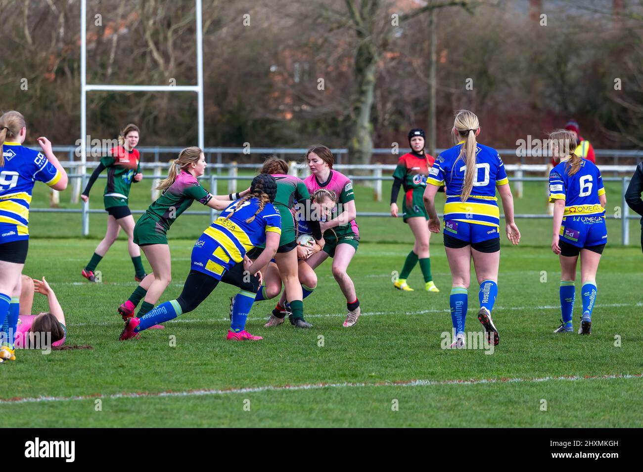 Warrington wolves girls rugby league team hi-res stock photography and ...