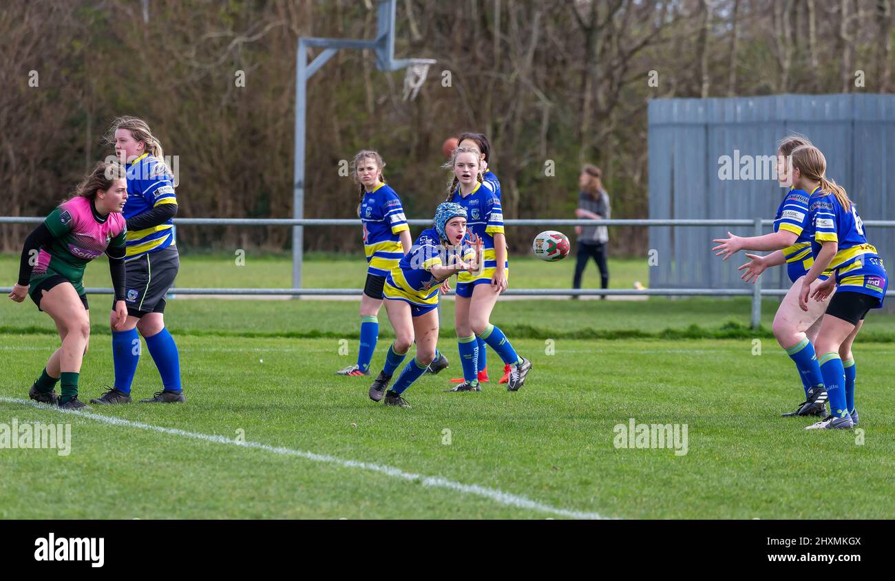 Warrington Wolves Girls U 16’s Rugby League team hosted their first ...