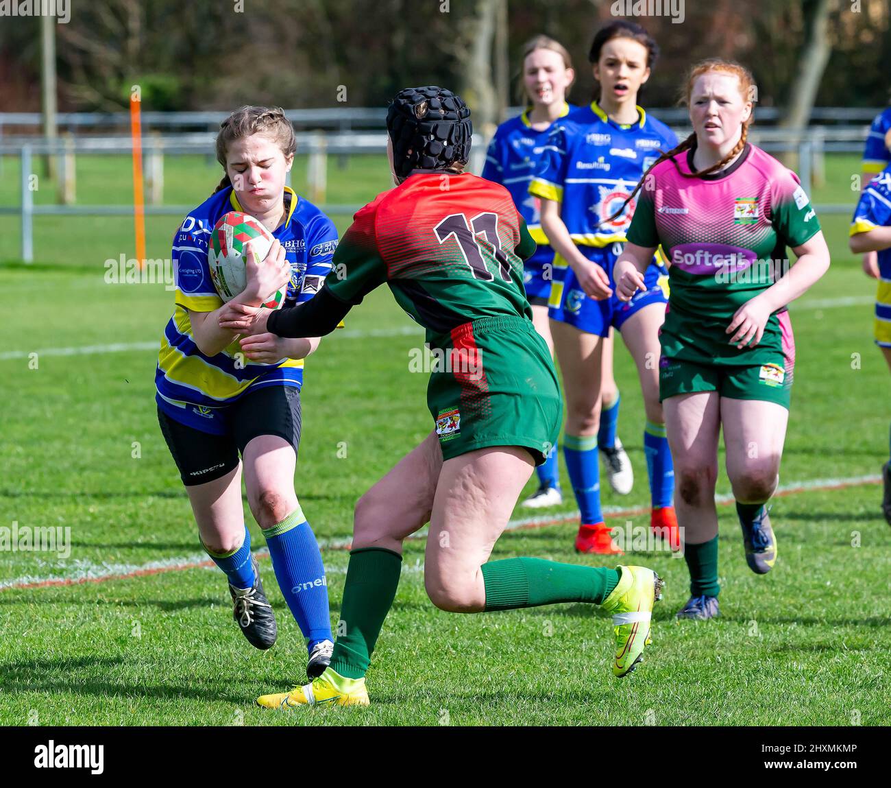 Warrington wolves girls rugby league team hi-res stock photography and ...
