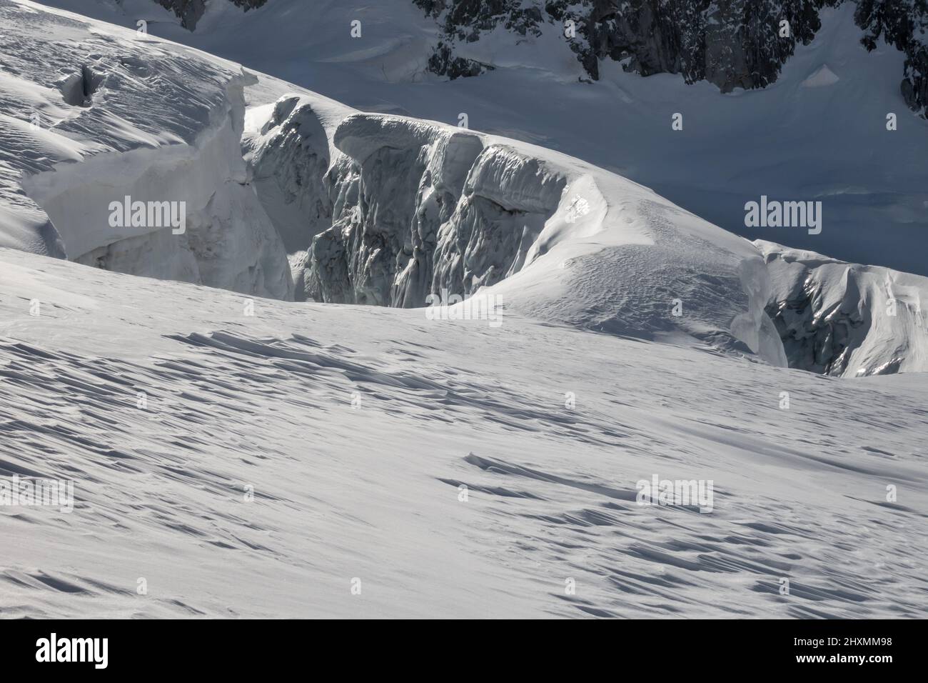 Glacier du geant vallée blanche hi-res stock photography and images - Alamy