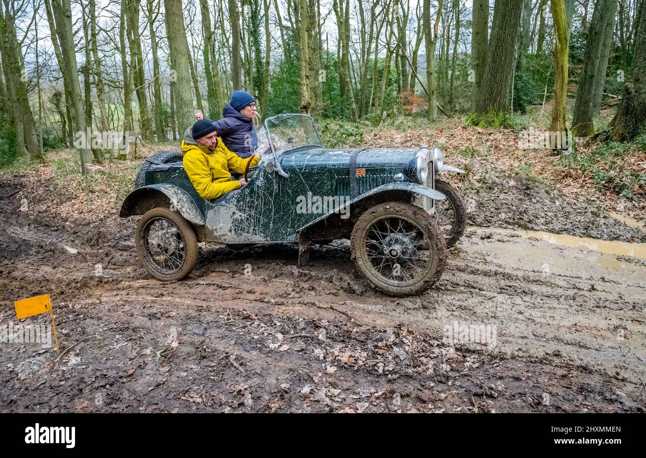 The Vintage Sports Car Club (V.S.C.C.) members taking part in the clubs ...