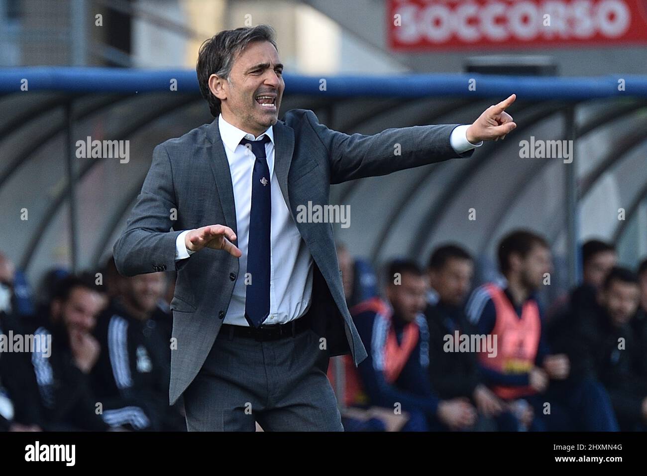 Arena Garibaldi, Pisa, Italy, March 13, 2022, Head coach of Cremonese ...