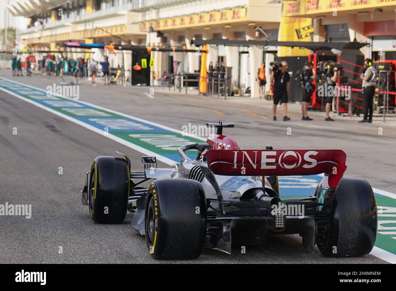 Bahrain International Circuit, Sakhir, Bahrain on 12 March 2022 George ...