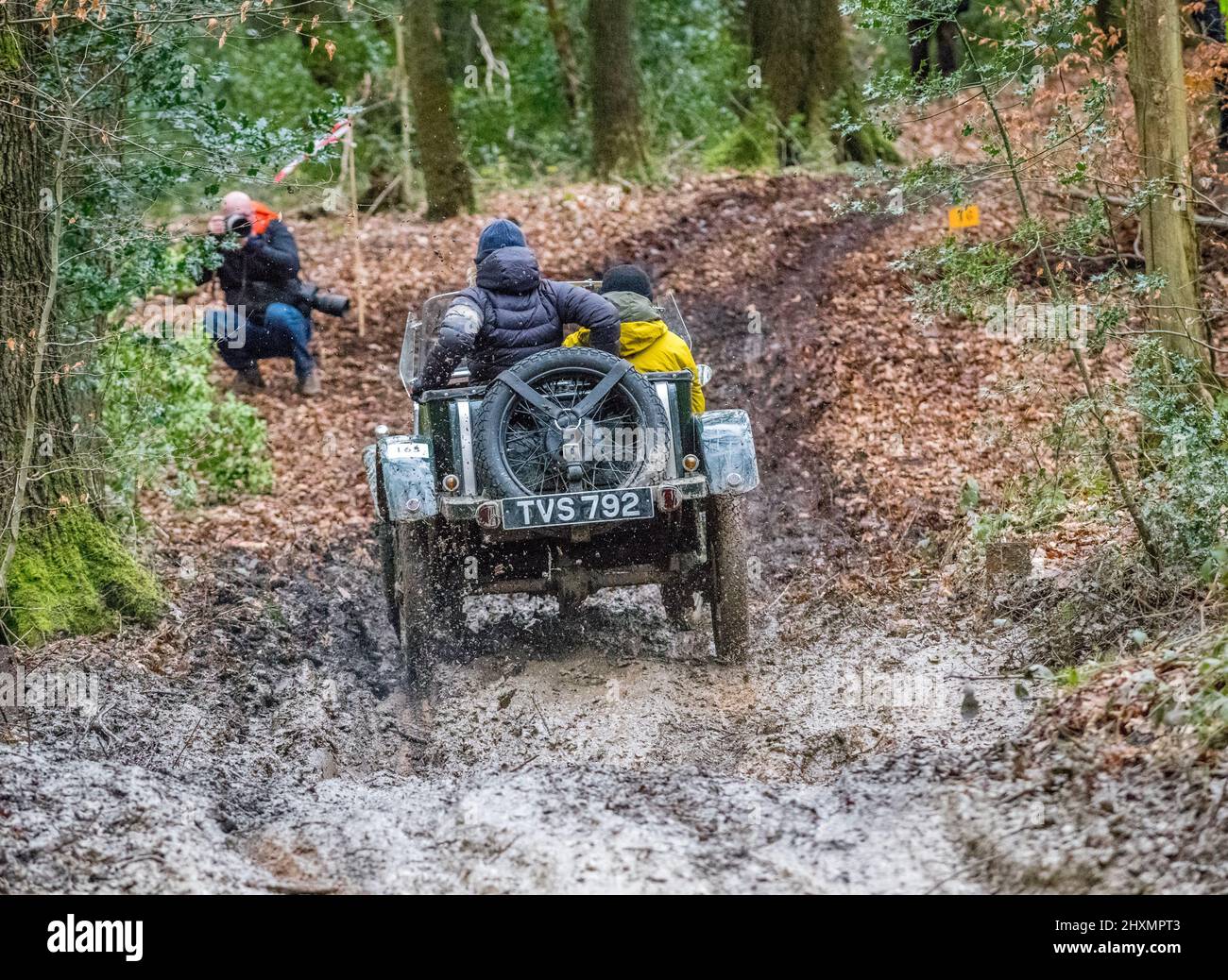 The Vintage Sports Car Club (V.S.C.C.) members taking part in the clubs ...