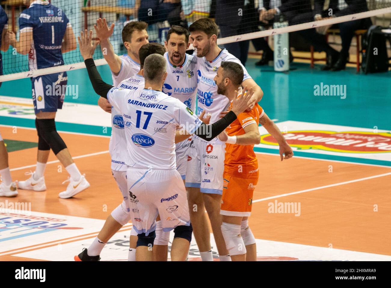 Pala De Andre, Ravenna, Italy, March 13, 2022, Cisterna exultation during Consar Ravenna vs Top ...