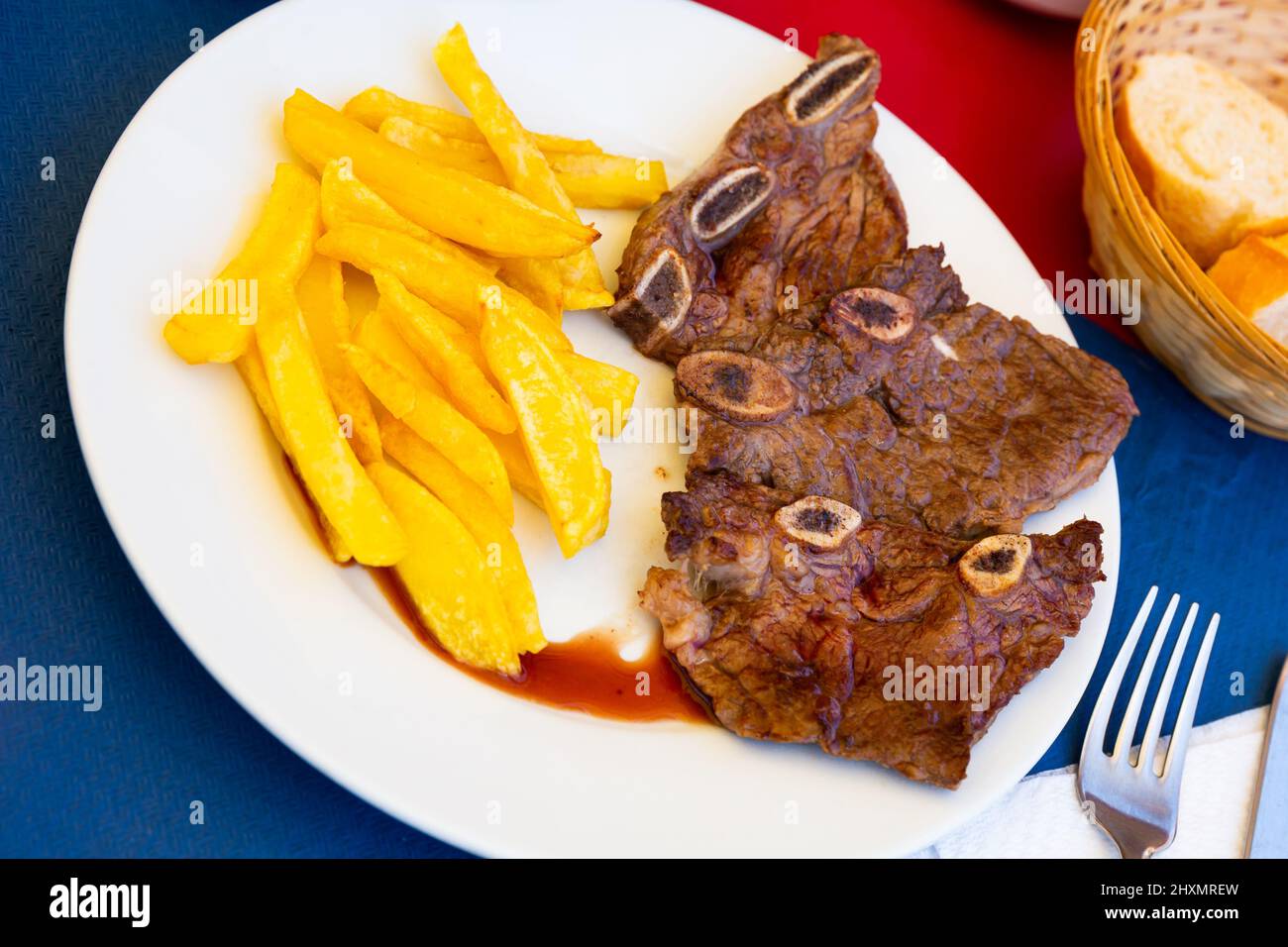 Churrasco de ternera - popular grill dish in Spain Stock Photo - Alamy