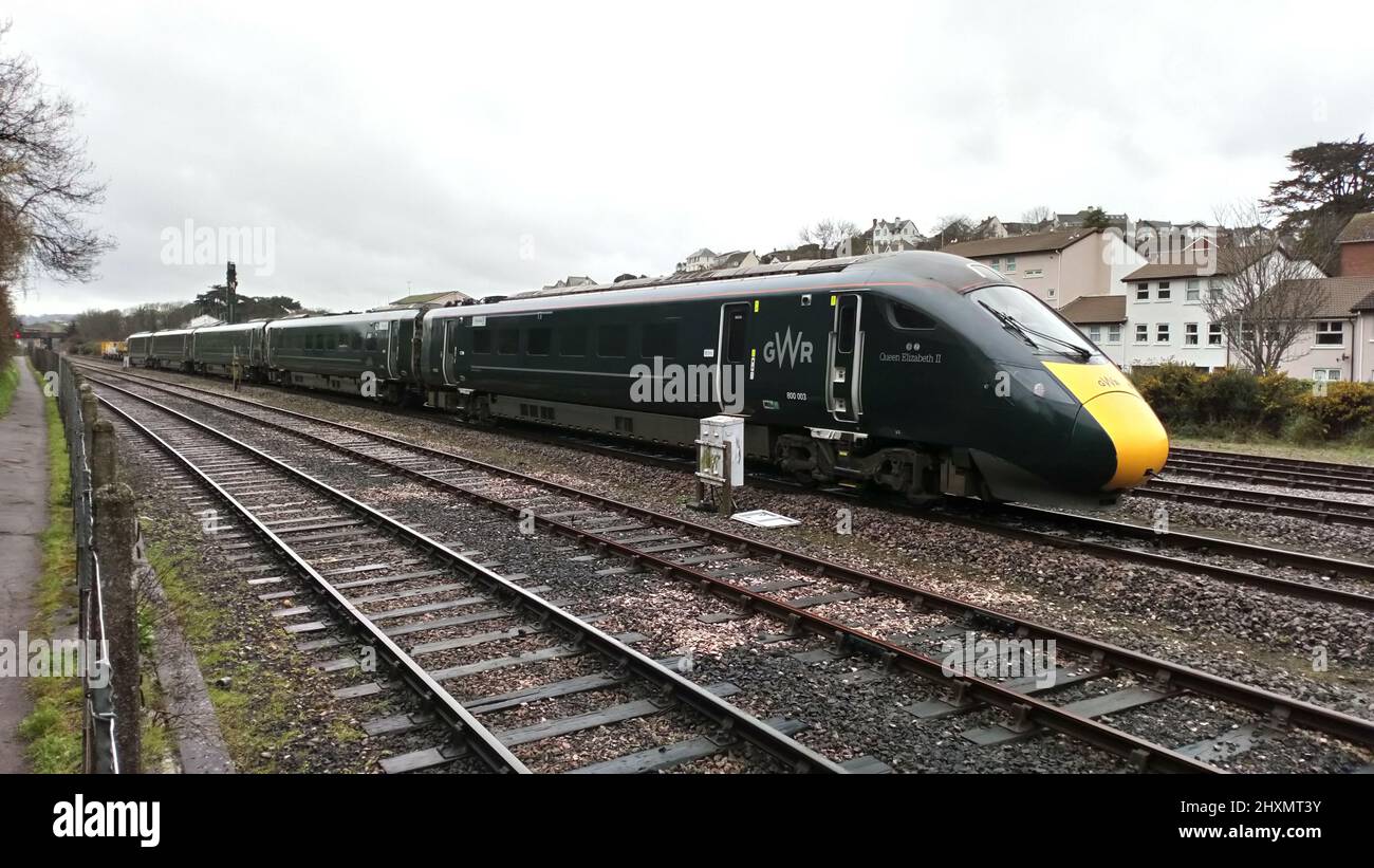 New GWR Class 800 Electro Diesel Train, at Paignton, Devon, England, UK ...