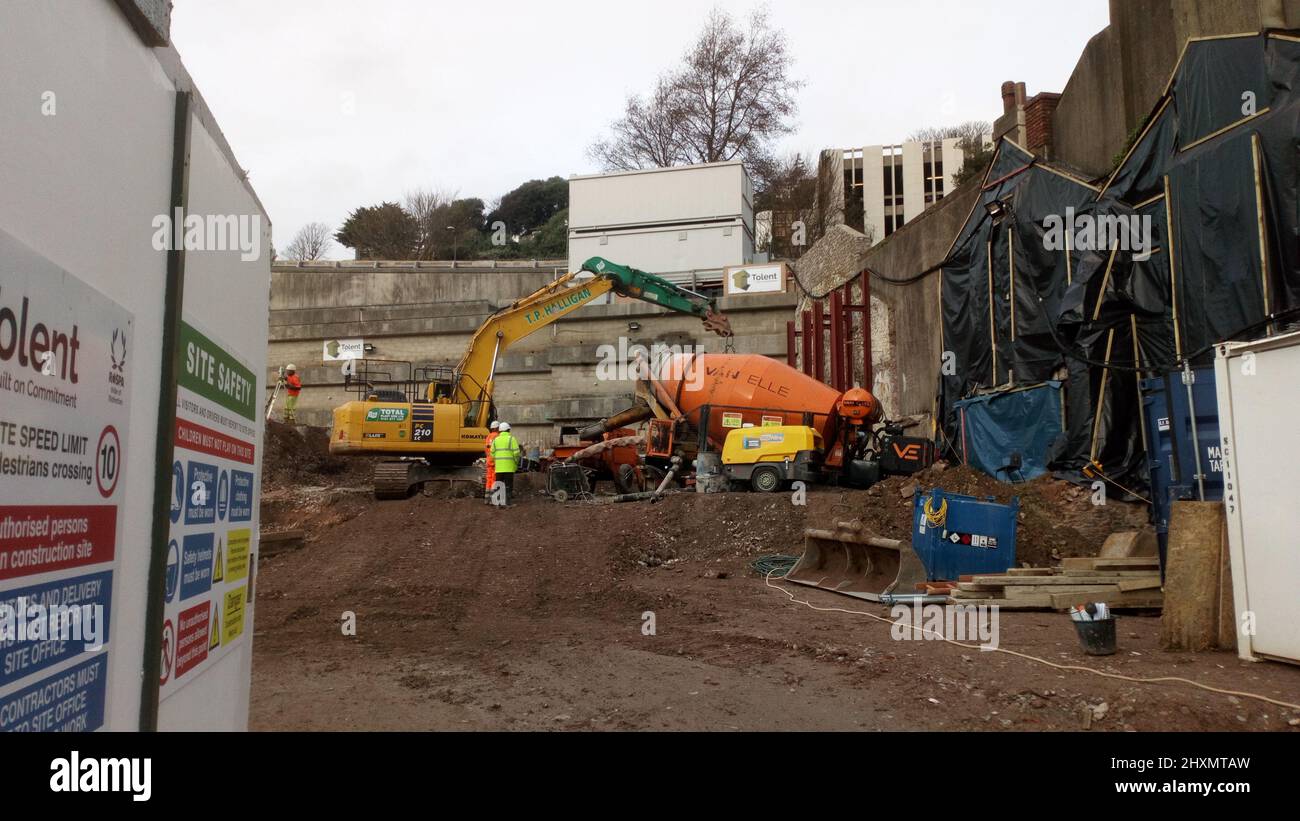 View of the Torwood Street re-development, Torquay, Devon, England. UK ...