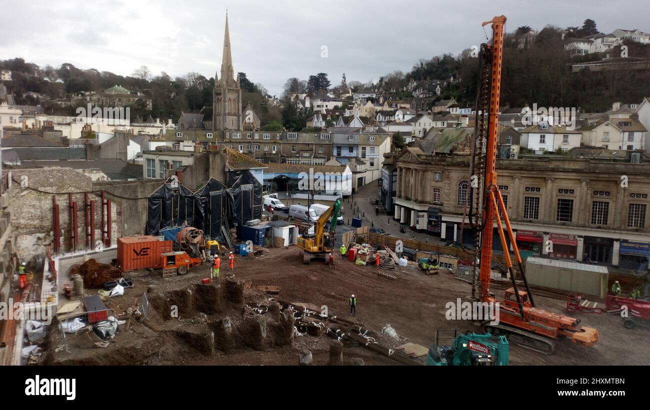View of the Torwood Street re-development, Torquay, Devon, England. UK ...