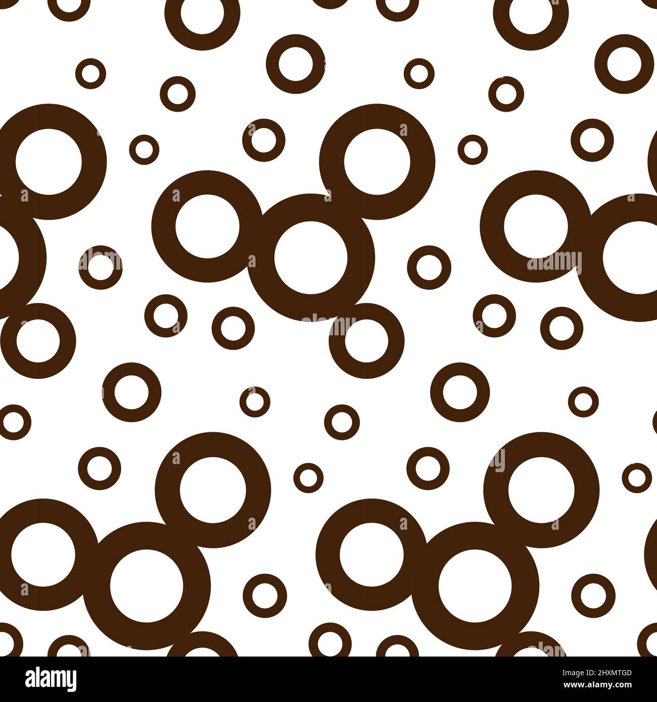Seamless pattern of simple geometric shapes in dark chocolate color ...