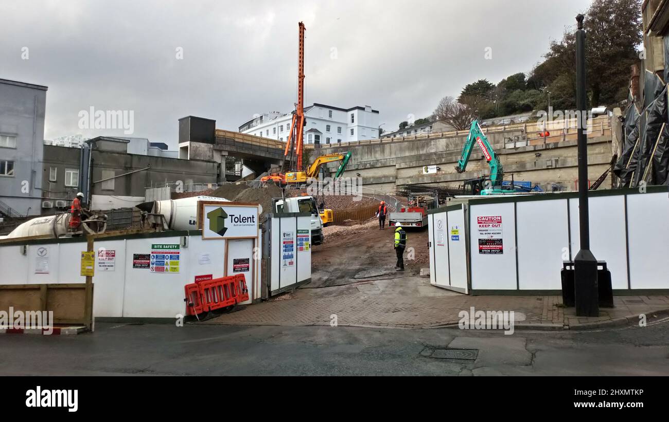 View of the Torwood Street re-development, Torquay, Devon, England. UK ...