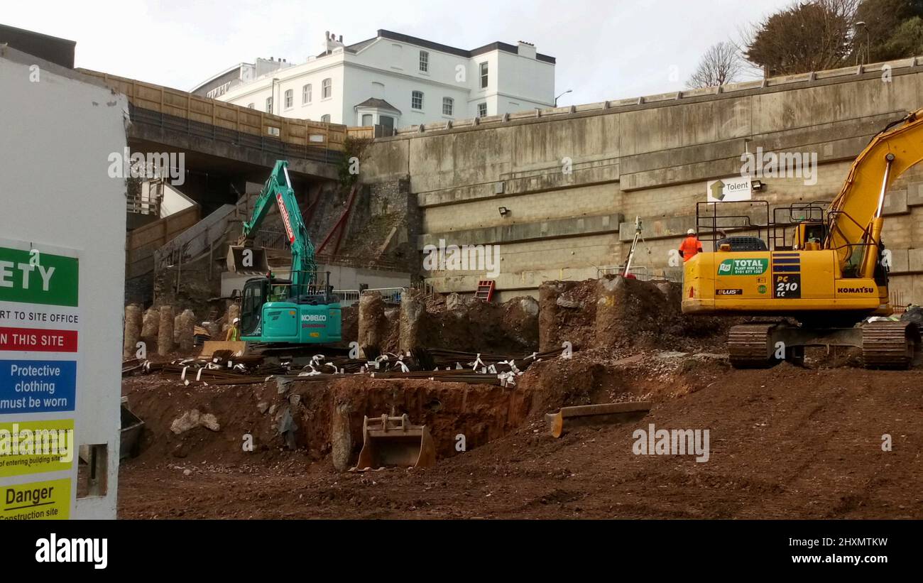 View of the Torwood Street re-development, Torquay, Devon, England. UK ...