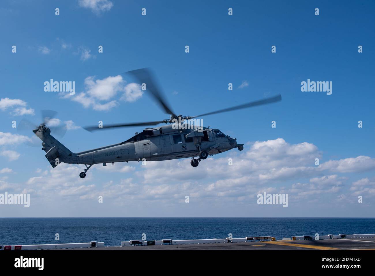 PACIFIC OCEAN (March 8, 2022) An MH-60S Sea Hawk helicopter from ...