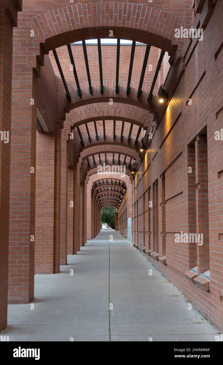 Brick corridor at the University of Arizona Stock Photo - Alamy
