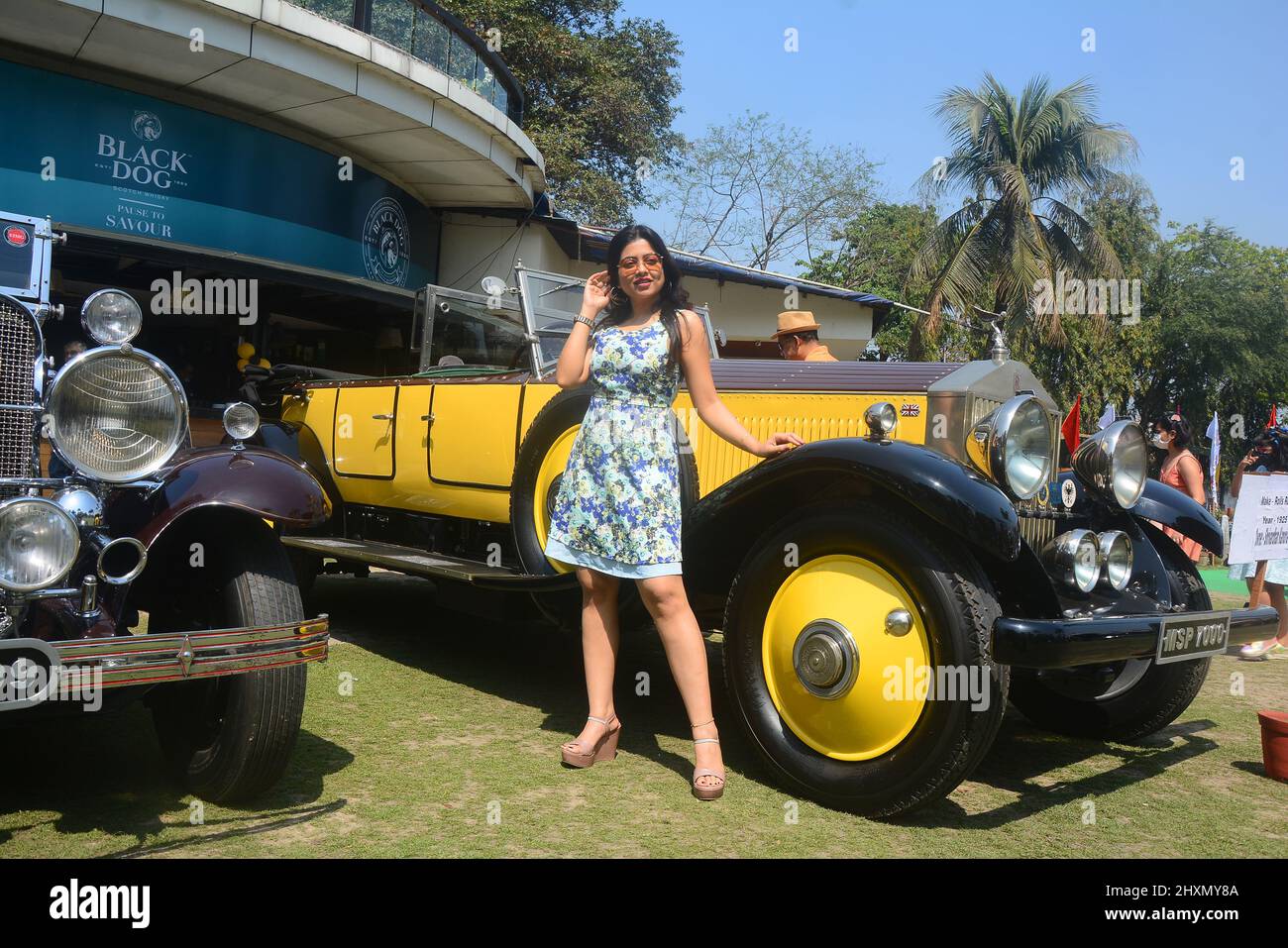 Kolkata, India. 13th Mar, 2022. People came to visit The Vintage Car ...