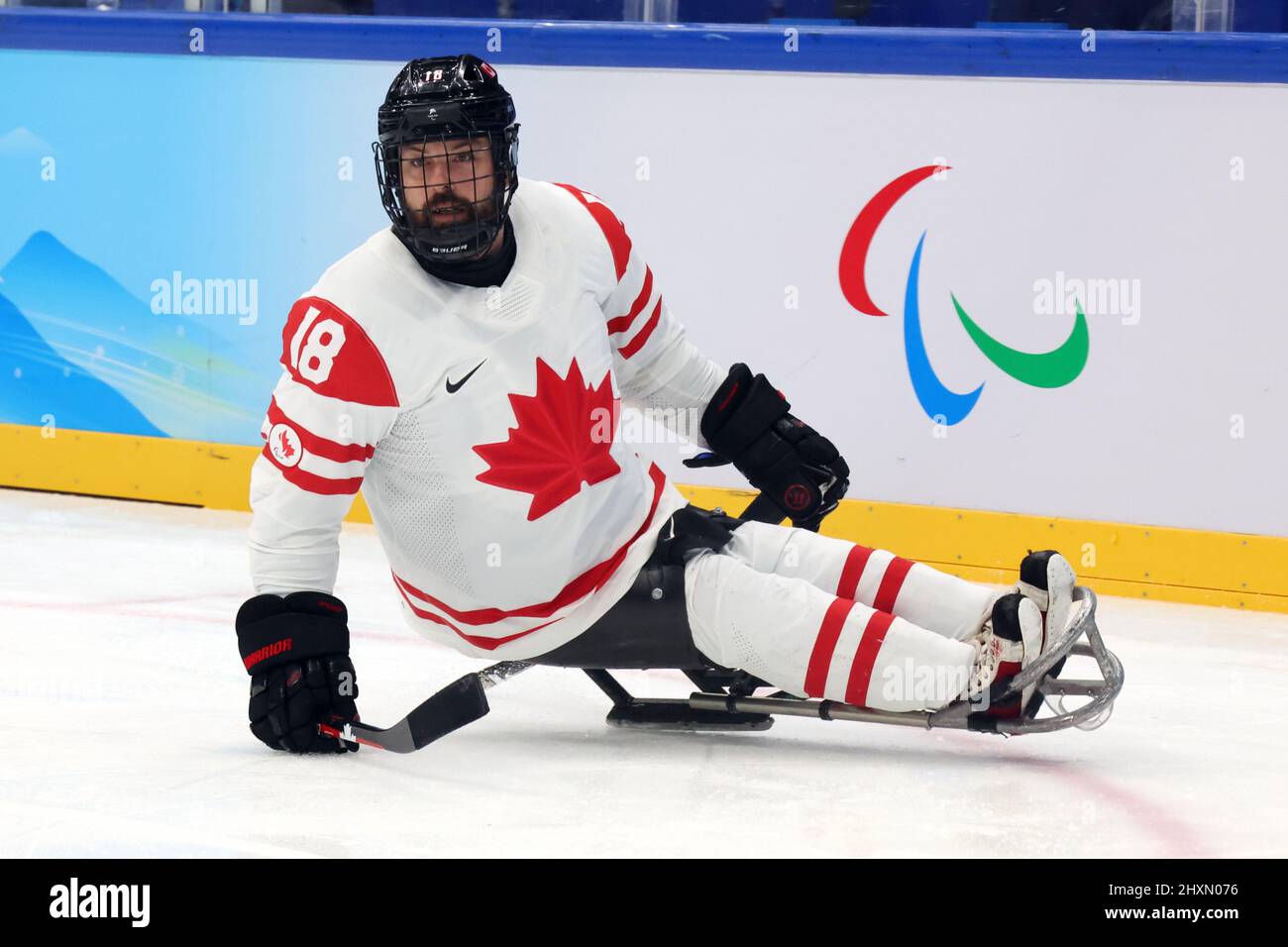 Beijing, China. 13th Mar, 2022. Billy Bridges (CAN) Para Ice Hockey ...
