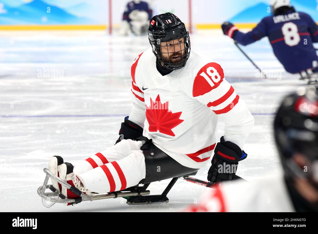 Beijing, China. 13th Mar, 2022. Billy Bridges (CAN) Para Ice Hockey ...