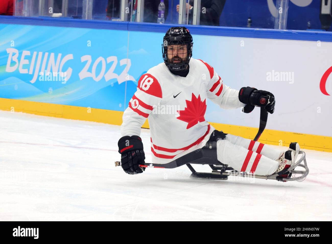 Beijing, China. 13th Mar, 2022. Billy Bridges (CAN) Para Ice Hockey ...