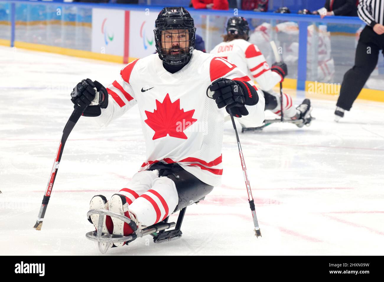 Beijing, China. 13th Mar, 2022. Billy Bridges (CAN) Para Ice Hockey ...