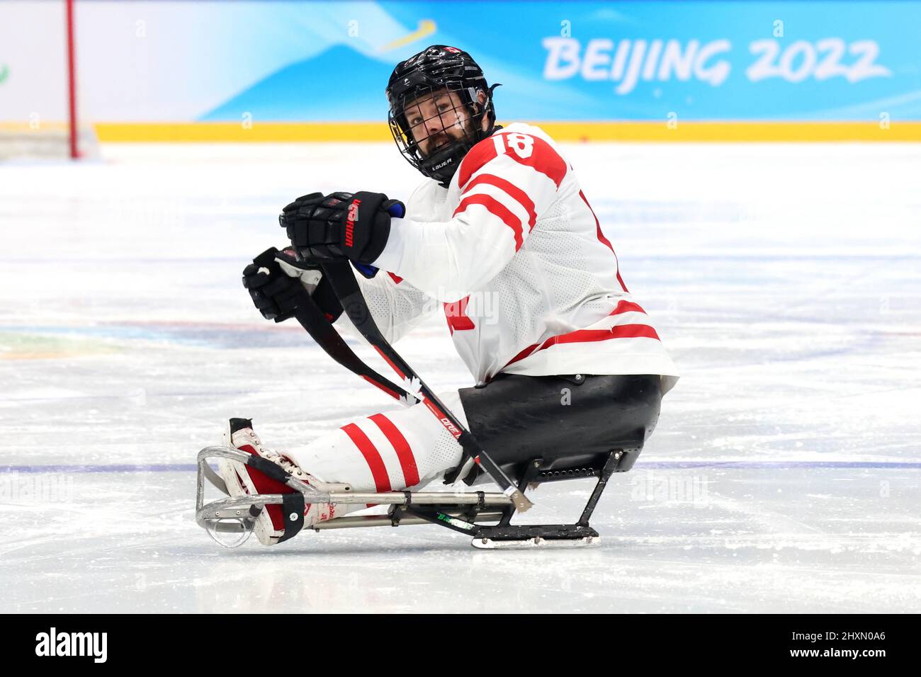 Beijing, China. 13th Mar, 2022. Billy Bridges (CAN) Para Ice Hockey ...