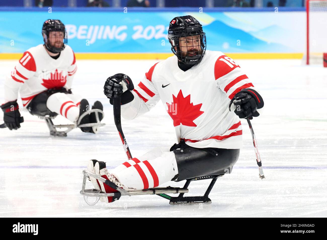 Beijing, China. 13th Mar, 2022. Billy Bridges (CAN) Para Ice Hockey ...