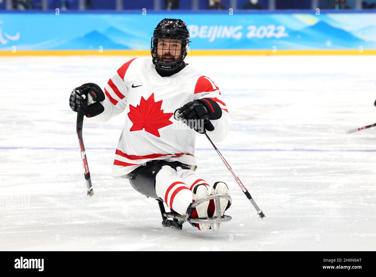 Beijing, China. 13th Mar, 2022. Billy Bridges (CAN) Para Ice Hockey ...