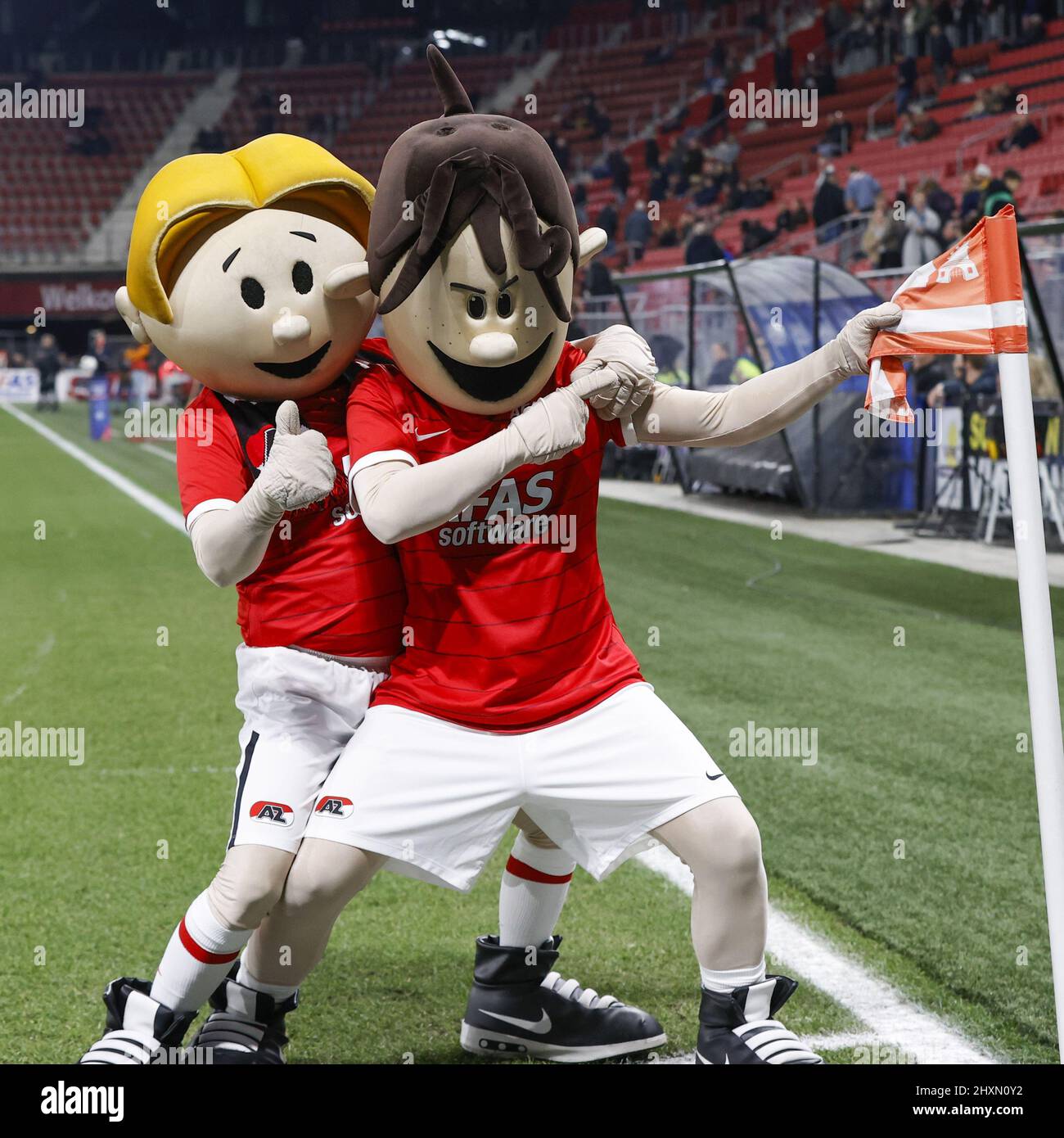 ALKMAAR , 13-03-2022 , AFAS Stadion , Dutch football , Eredivisie ...