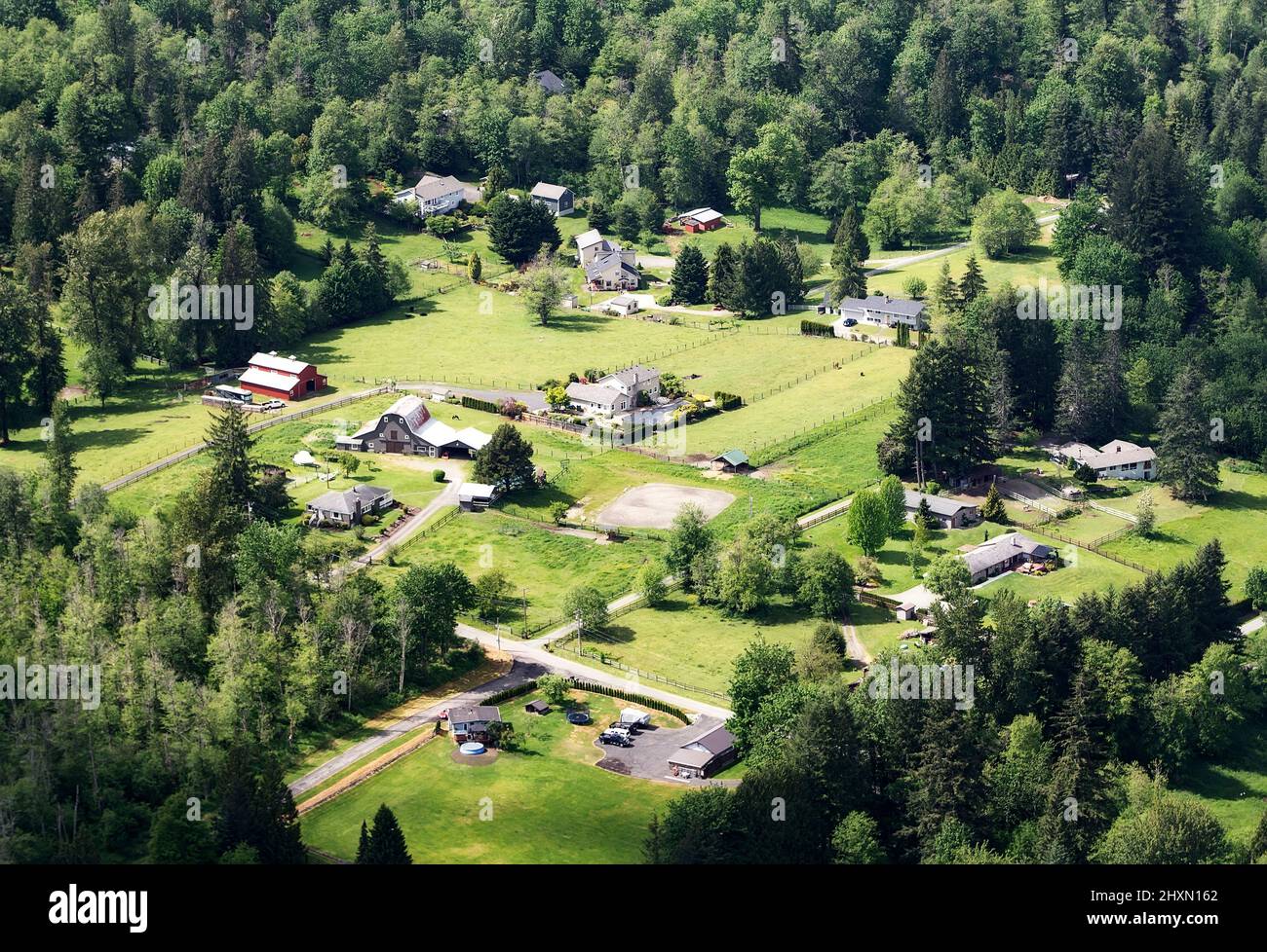 Landscapes from the air in Seattle, Washington Stock Photo - Alamy