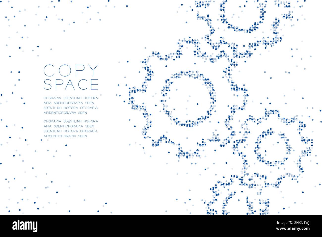 Abstract Geometric Circle dot molecule particle pattern Engineering ...