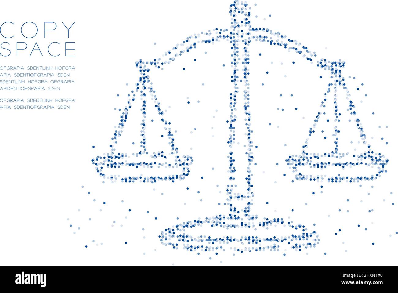 Abstract Geometric Circle dot molecule particle pattern Scales balance ...