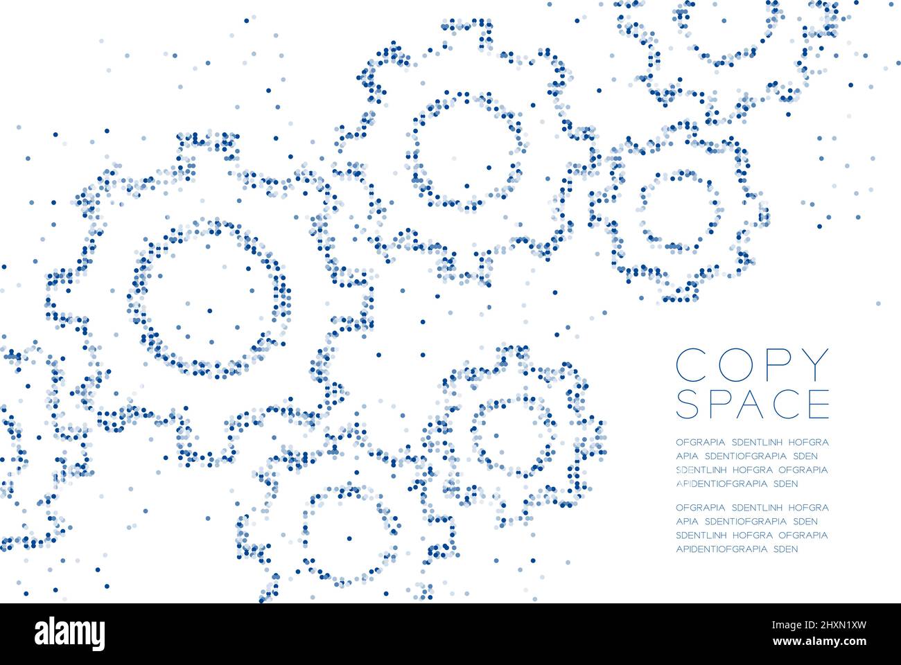 Abstract Geometric Circle dot molecule particle pattern Engineering ...