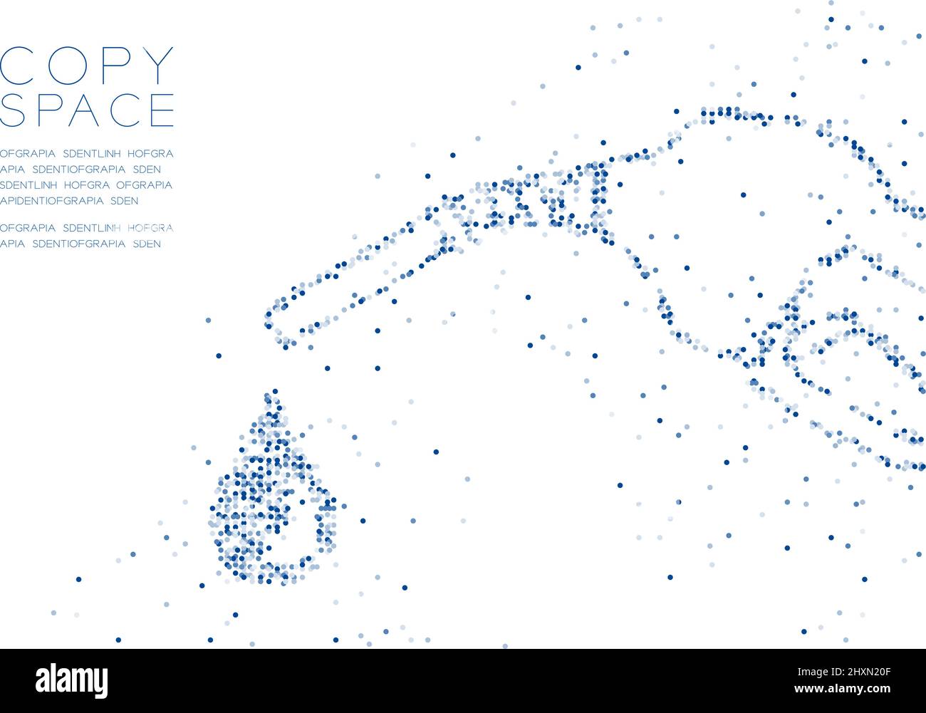 Abstract Geometric Circle dot molecule particle pattern Gas nozzle ...