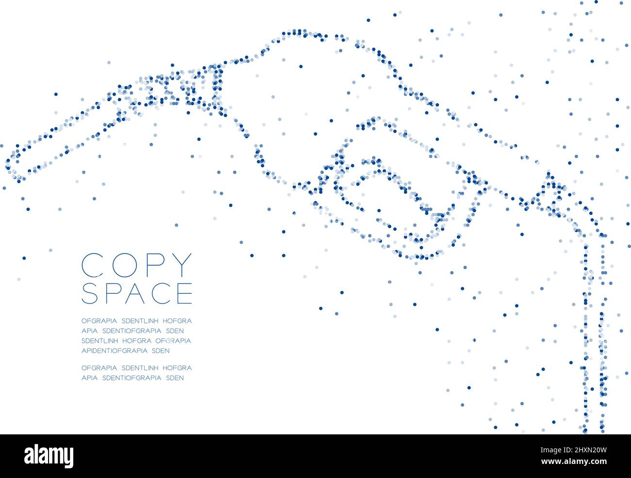 Abstract Geometric Circle dot molecule particle pattern Gas nozzle ...