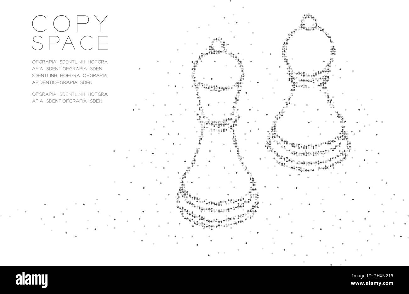 Abstract Geometric Circle dot molecule particle pattern Chess Bishop ...