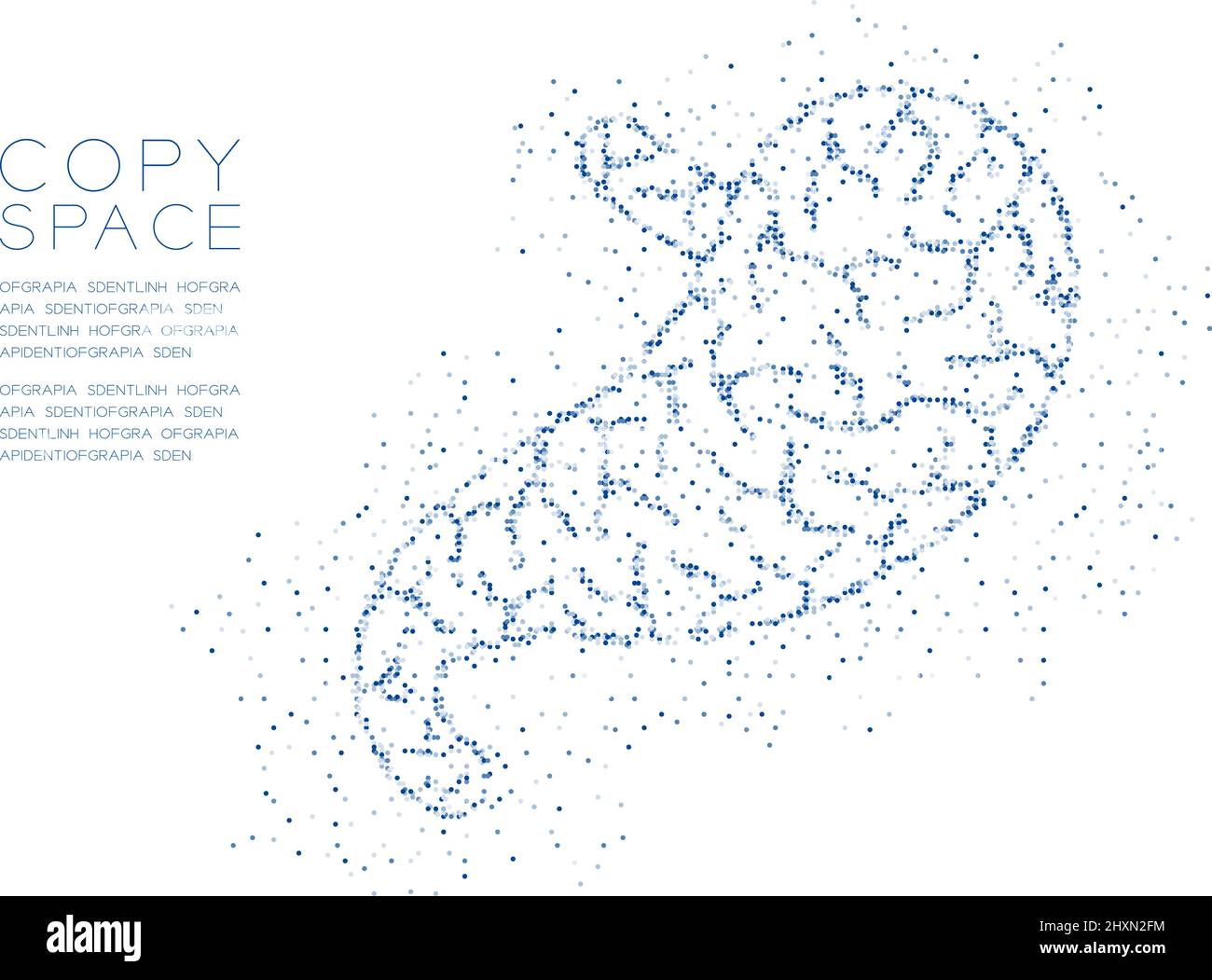 Stomach shape Abstract Geometric Circle dot pixel pattern, Medical ...