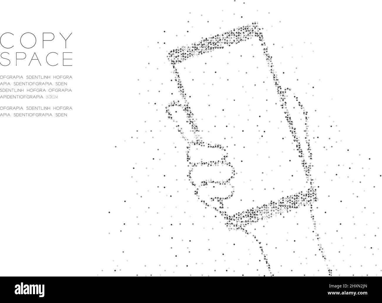 Concept touch space black Stock Vector Images - Alamy