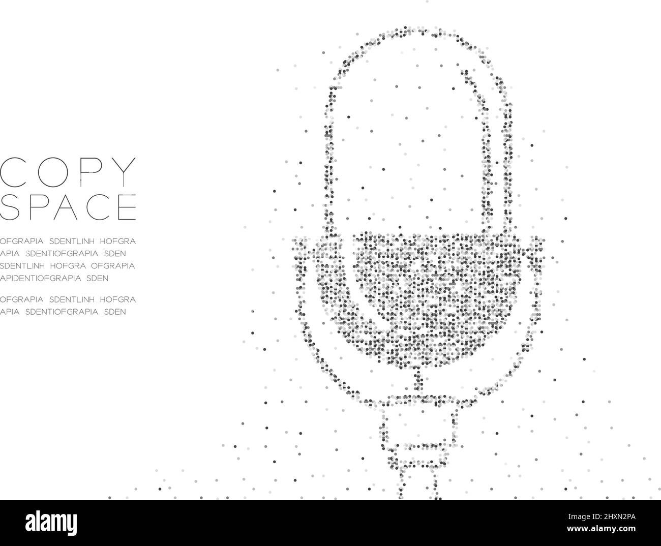 Abstract Geometric Circle dot pixel pattern Retro Microphone, Music ...