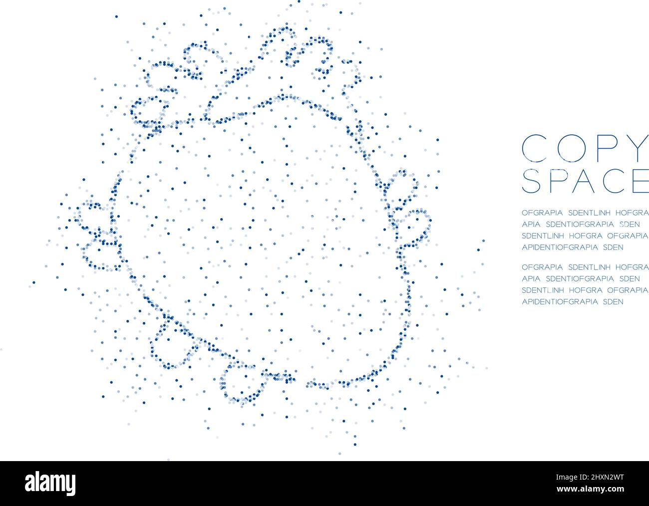 Heart shape Abstract Geometric Circle dot pixel pattern, Medical ...