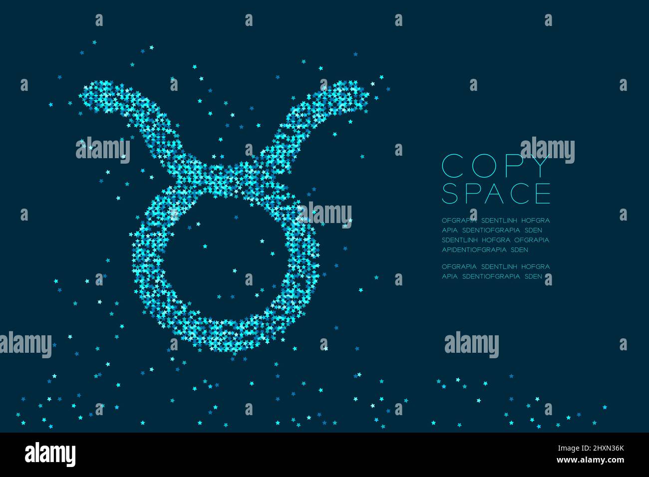 Abstract Star pattern Taurus Zodiac sign shape, star constellation ...