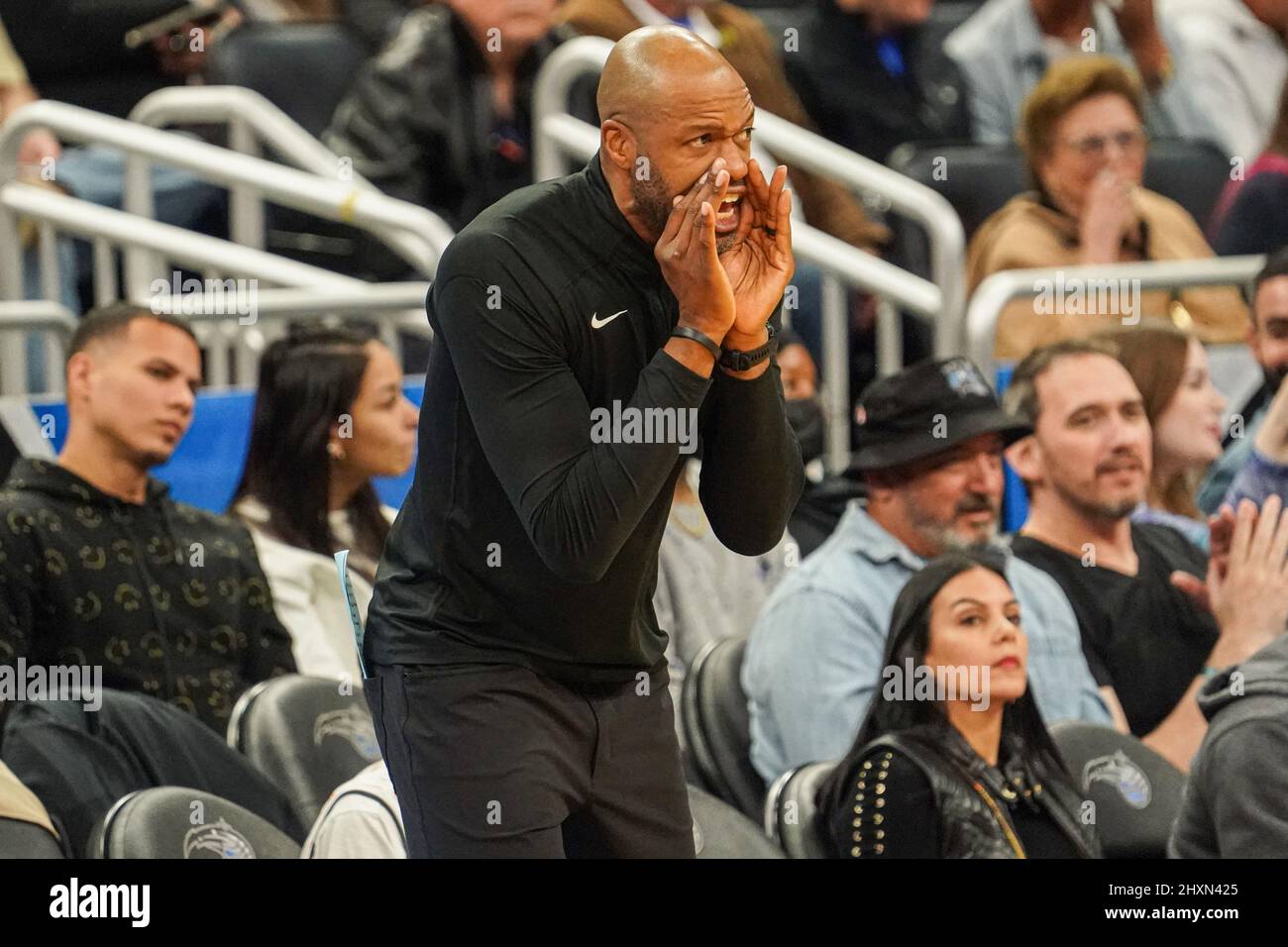 Orlando, Florida, USA, March 13, 2022, Orlando Magic Head Coach Jamahl ...