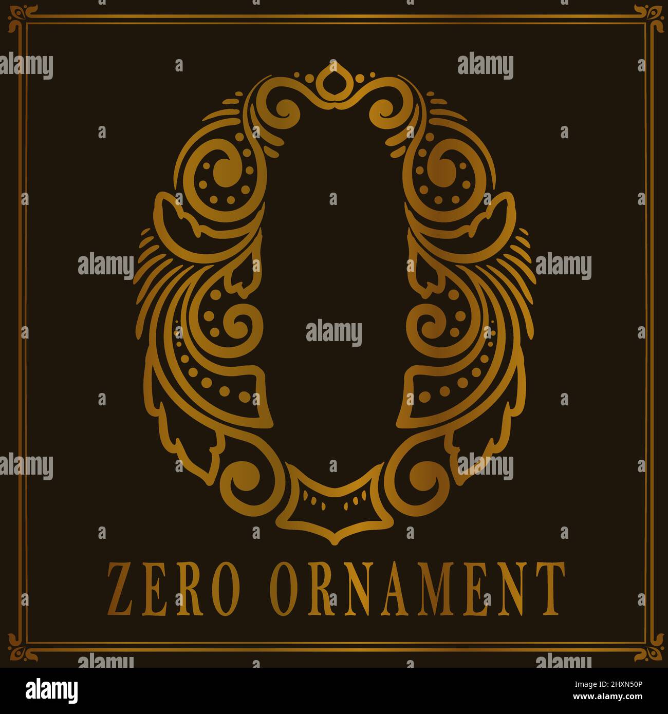 Vintage zero number ornament style Stock Vector Image & Art - Alamy