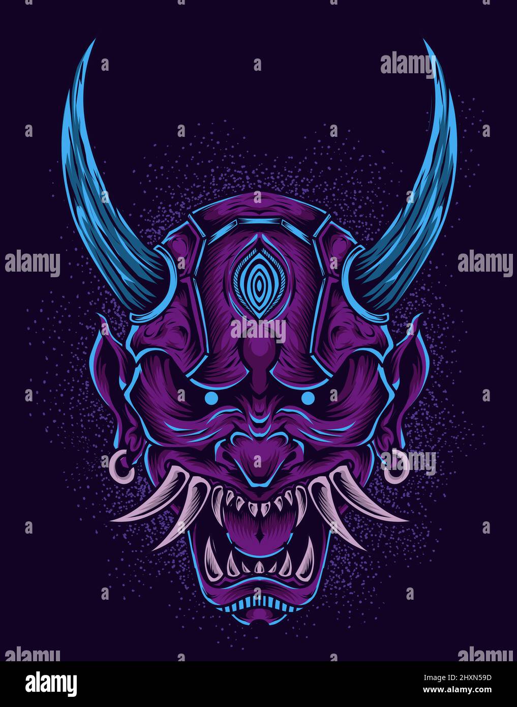 Demon mask Stock Vector Images - Alamy