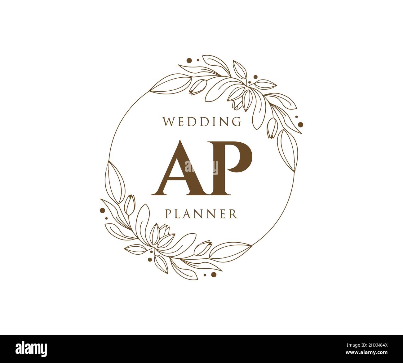 AP Initials letter Wedding monogram logos collection, hand drawn modern ...