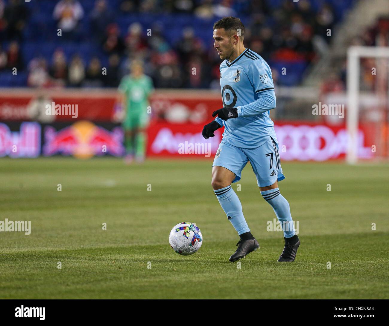Harrison, NJ, USA. 13th Mar, 2022. Minnesota United midfielder Franco ...