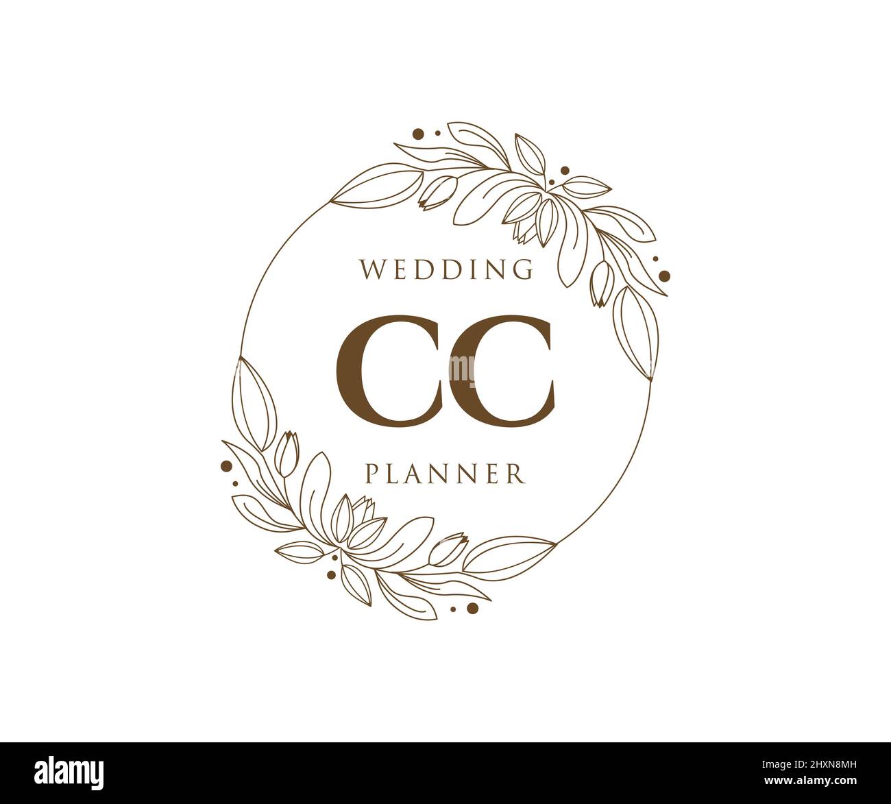 CC Initials letter Wedding monogram logos collection, hand drawn modern ...
