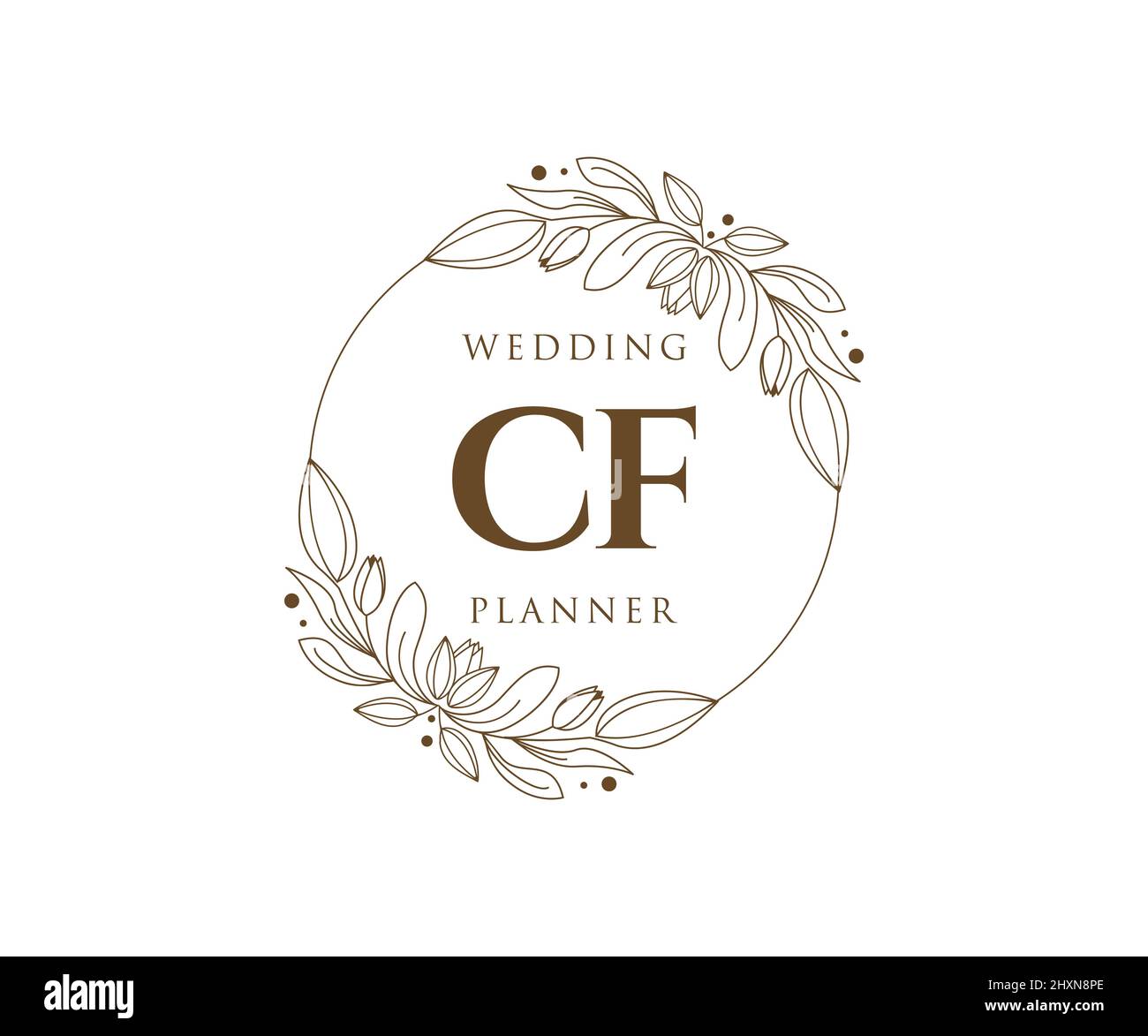 Cf logos design Stock Vector Images - Alamy
